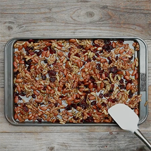 Sheet Tray Maple Cinnamon Trail Mix | Paperny Family JCC